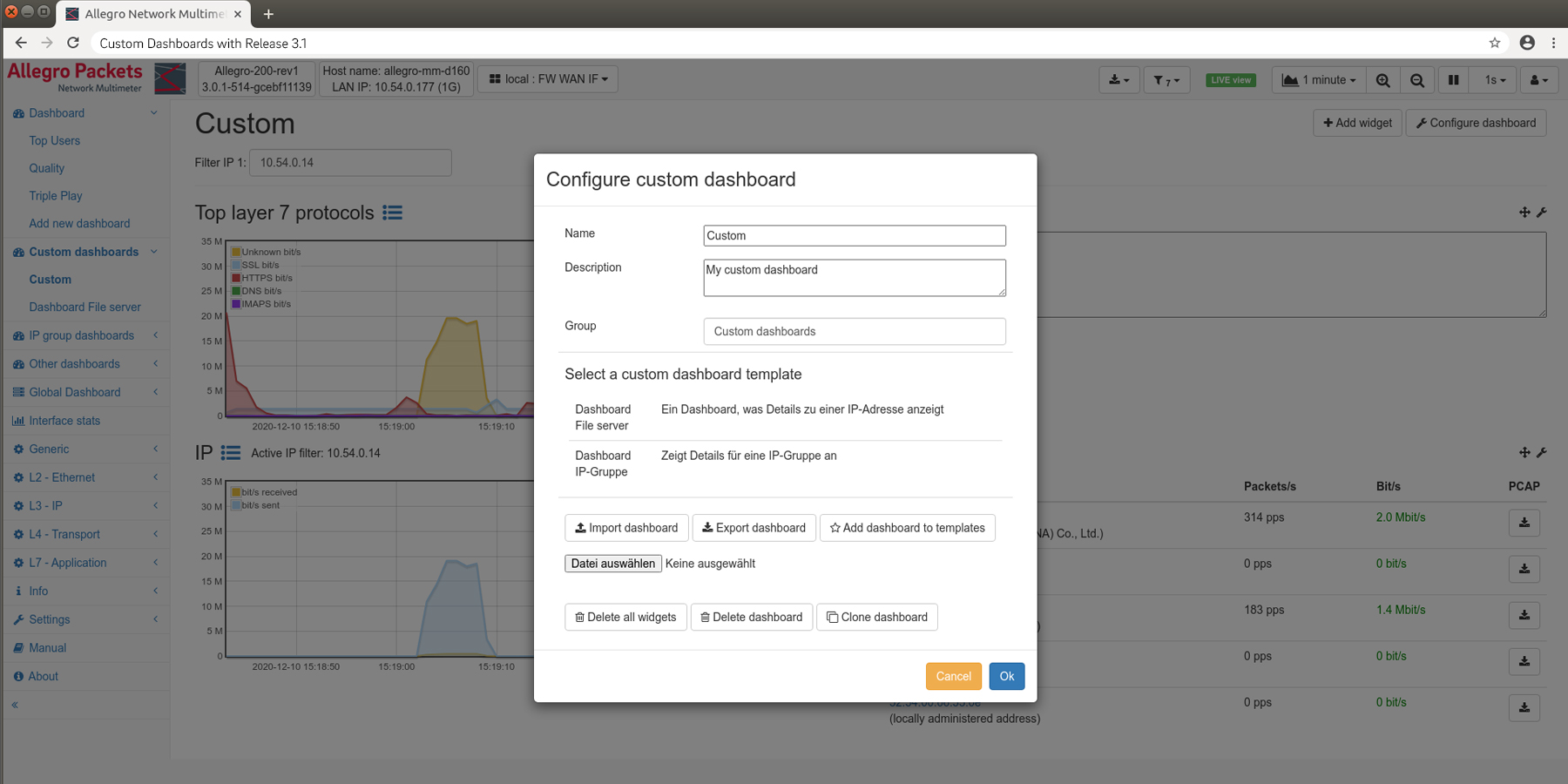 Release 3.1: The personalized Allegro Network Multimeter