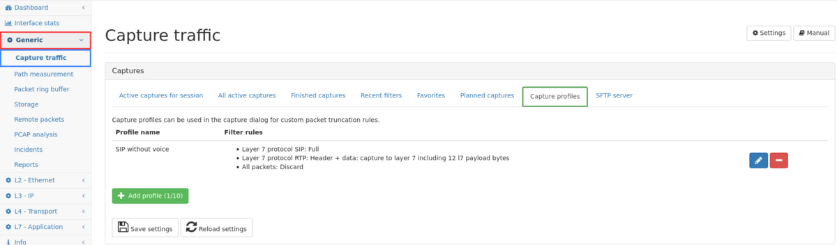 Capture module - Allegro Network Multimeter Manual