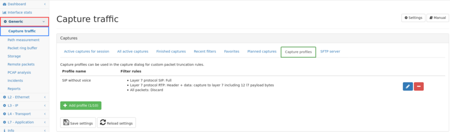 Capture module - Allegro Network Multimeter Manual